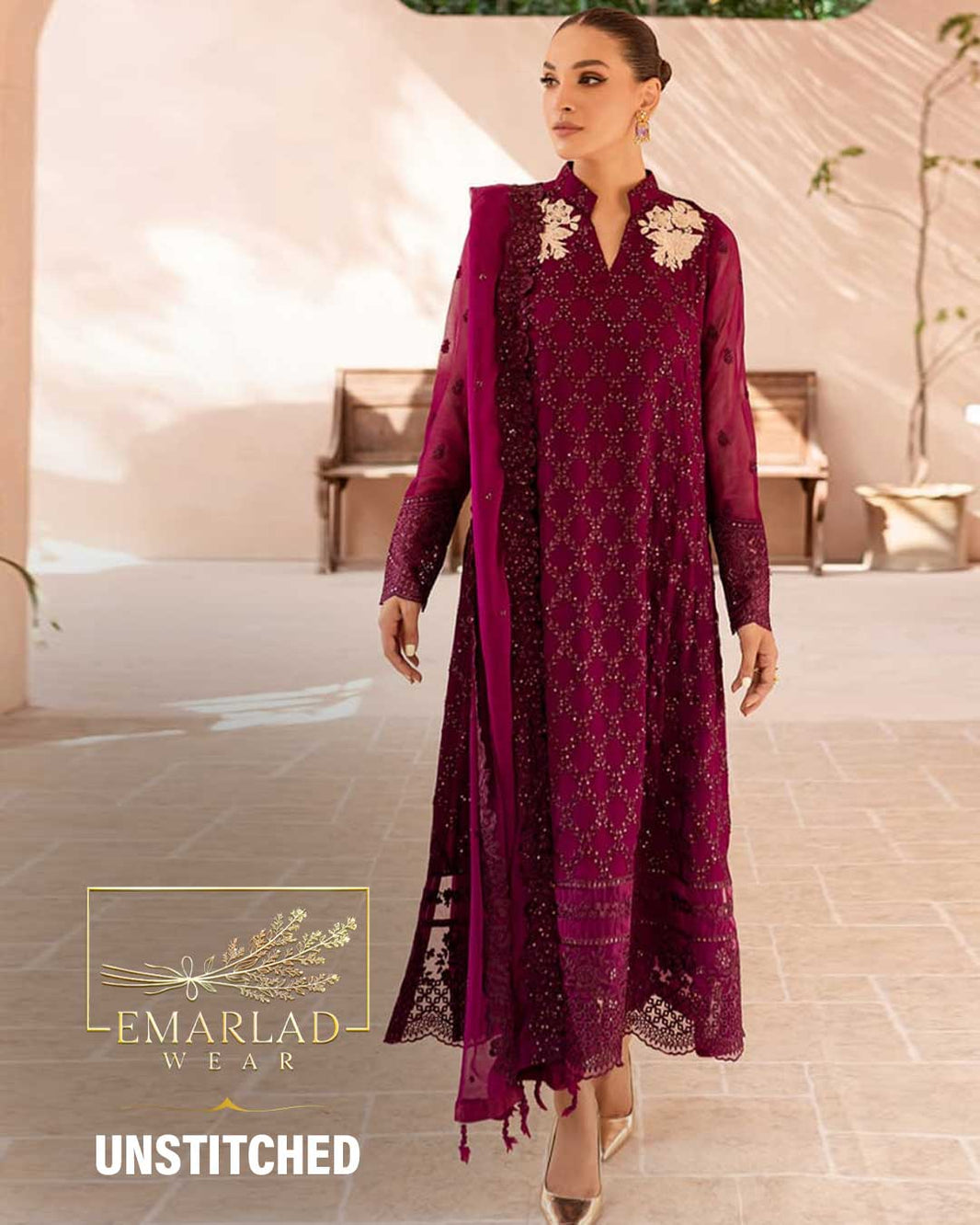Buy Latest Unstitched Azura Clothing Collection 2024 – Emarlad Wear